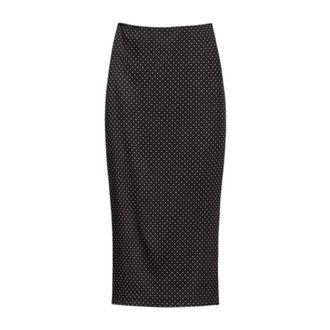Aniye By Midi Polka Dot Polyester Rock - - Skirts - Damen - Schwarzk - M
