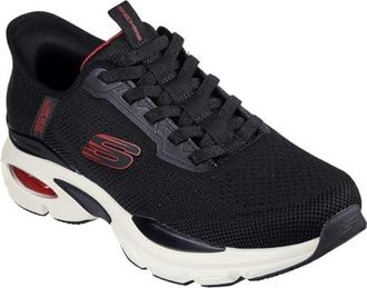 Skechers Homme AIR Ventura Chaussures, Noir et Rouge, 42 EU