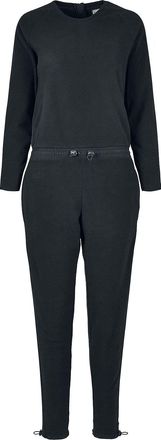 Urban Classics Damen Ladies Polar Fleece Jumpsuit, Schwarz (Black 00007), X-Large (Herstellergr&ouml;&szlig;e: XL)