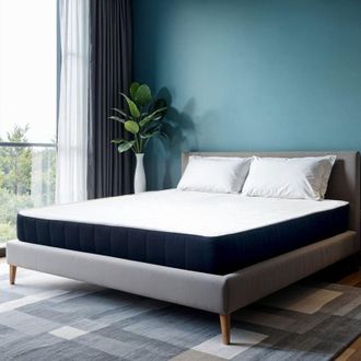 TANHK Tanhk - Matelas en Mousse &agrave; M&eacute;moire, 140x190, 22cm, Souple &agrave; mi-ferme, &Eacute;paisseur Renforc&eacute;e, Housse 100% Coton, Fabriqu&eacute; En Italie