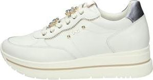 Nero Giardini Nerogiardini - sneakers platform bianche/celesti nerogiardini - 37