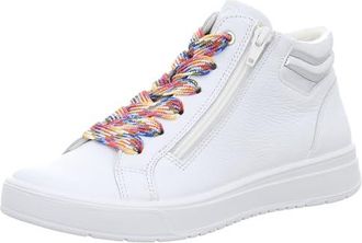 Ara Femme Rom Basket, Blanc argenté, 44 EU