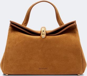 Jacquemus Henkeltasche Valerie Small aus Veloursleder