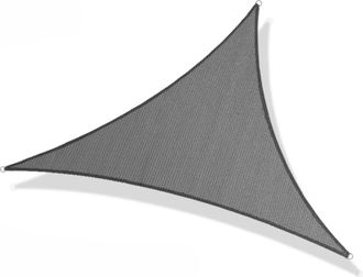 Generic Sonnensegel Dreieck, HDPE UV-Schutz Sonnenschutz, Luftdurchl&auml;ssig, Wasserdurchl&auml;ssig, mit D-Ring und Kordel, f&uuml;r Balkon, Garten, Terrasse, Camping (7 