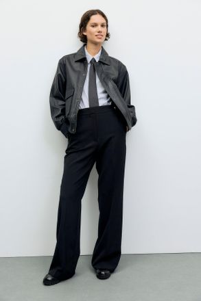 Gerard Darel Veste ample en cuir- NIMA - Noir