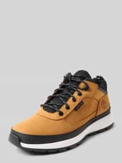 Timberland Boots aus Leder-Mix mit Label-Details