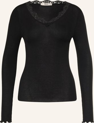 Rosemunde Longsleeve Balta Mit Spitze schwarz