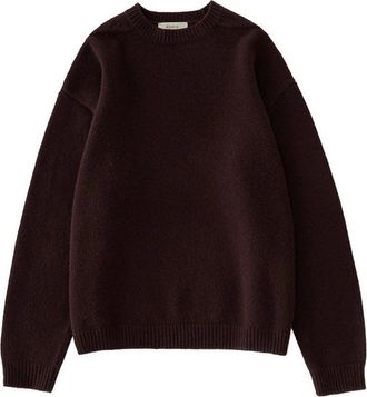STUDIO NICHOLSON Pull Col Rond - Marron