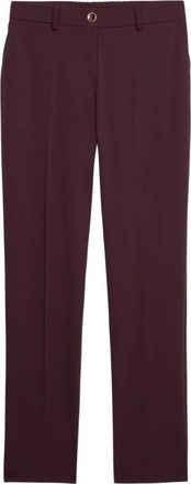 Oltre Viskosemischung Flanellhose - - Trousers - Damen - Rot - L