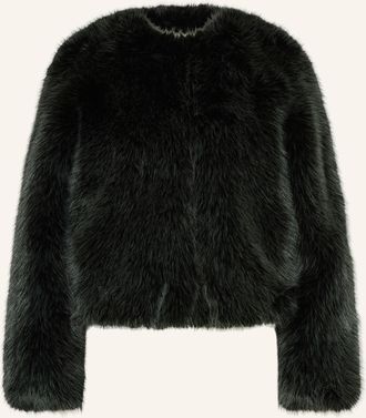 Rich & Royal Kunstpelz-Jacke schwarz