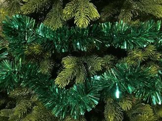 Dmora Weihnachtsdekoration Oberaar, Weihnachtsdekor, Weihnachtsornament, Festliche Dekoration, Made in Italy, 1000x8 h8 cm, Grün