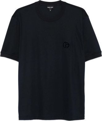 Giorgio Armani Embroidered-logo T-shirt
