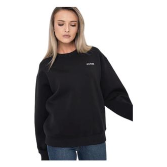 Guess Femme, Sweatshirts et sweats &agrave; capuche, Noir, Taille: 38 FR Crewneck SweaT-shirt Activewear