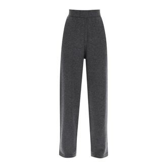 Golden Goose Kaschmir-Strickhose mit G-Patch und Stern-Applikation - - Trousers - Damen - Grau - M