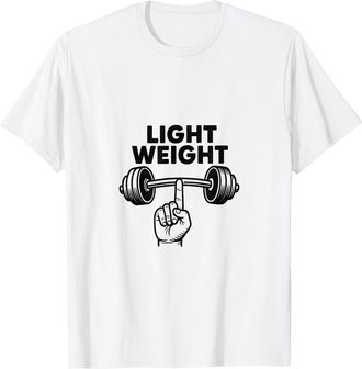 Hello Kitty Light Weight Gym Design Hantel Fitness Grafik T-Shirt