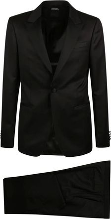 Ermenegildo Zegna Homme, Costumes, Noir, Taille: L Costume crois&eacute;