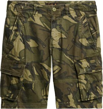 Superdry Herren Core Cargoshorts Konturiertes Tarnmuster 34