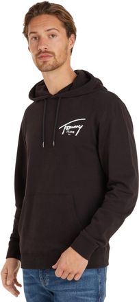 Tommy Jeans Herren Hoodie Regular Fit Entry Graphic mit Kapuze, Schwarz (Black), XL