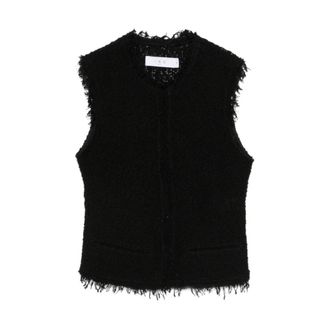 Iro Shanny Strickweste - - Tops - Damen - Schwarzk - L