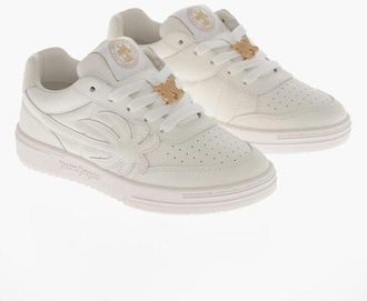 Palm Angels Leather Sneaker BEACH UNIVERSITY with Appliqu&eacute; Logo size 36