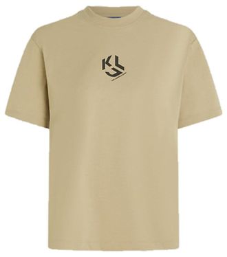 Karl Lagerfeld Womens, Regular Monogram Tee, Regular Fit, Twill, L