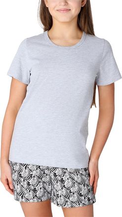 Merry Style Damen Schlafanzug Zweiteiler Pyjama lang bunt mit Muster MS10-268 (Melange/Zebra, 158)