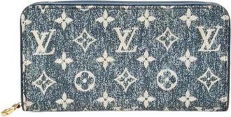 Louis Vuitton Pre-owned Monogram Denim Long Wallet - - Pre-owned - Damen - Blau - ONE SIZE