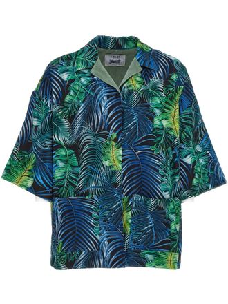 Indacum Industrie chemise à design réversible - Bleu