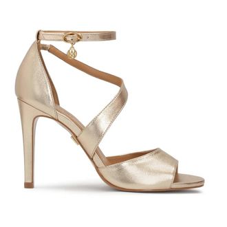 Kazar Sandalen mit goldenem vollen Absatz - - Shoes - Damen - Gelb - 36 EU