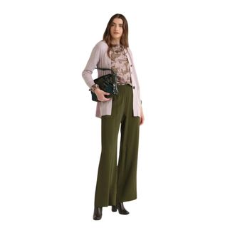 Maliparmi Maliparmi - Pantalon Pure Cady - Femme - Pantalons - Vert - Taille: 36 FR