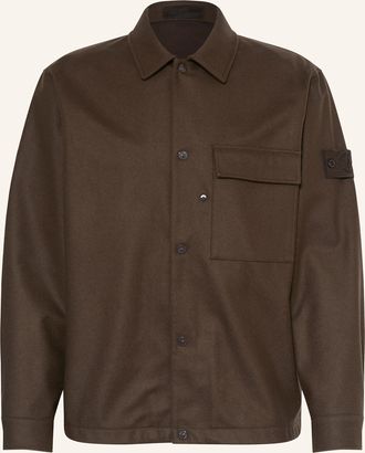 Stone Island Flanell-Overshirt Ghost braun