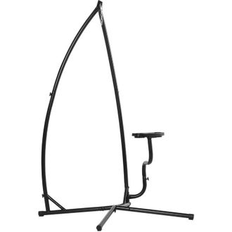 OUTSUNNY Support pour fauteuil suspendu - pied fauteuil suspendu - tablette r&eacute;glable incluse - charge max. recommand&eacute;e 120 Kg