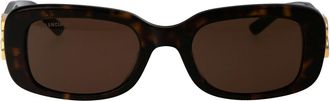 Balenciaga Lunettes De Soleil - Marron