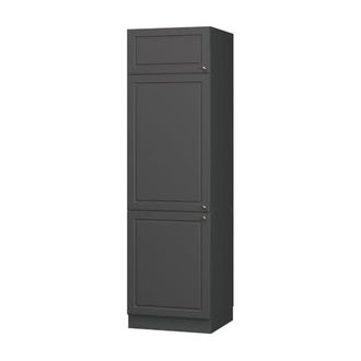 Vicco Armoire pour frigo Fame-Line, Anthrazit-Gold Landhaus, 60cm