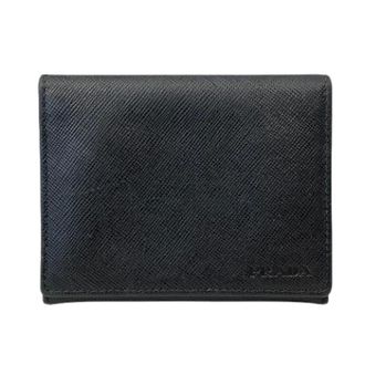 Prada Porte-cartes en cuir Saffiano Pre-owned - Femme - Pre-owned - Noir - Taille: ONE Size
