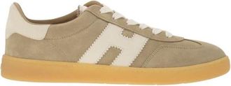 Hogan Homme, Chaussures, Beige, Taille: 39 EU Baskets basses en daim et cuir
