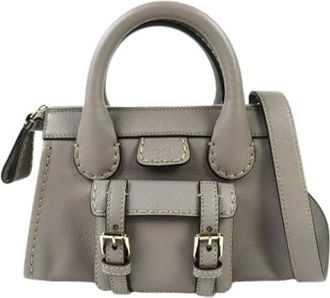 Chlo&eacute; Pre-owned Edith Day Satchel - Femme - Pre-owned - Gris - Taille: ONE Size