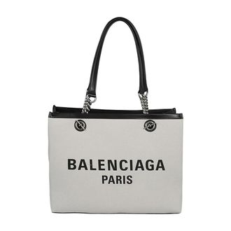 Balenciaga Beige Shopping Tote mit Antiksilber-Finish - - Bags - Damen - Beige - ONE SIZE