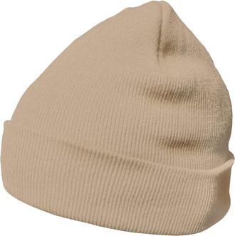 DonDon M&uuml;tze Herren M&uuml;tze Damen Winterm&uuml;tze Beanie klassisches Design beige