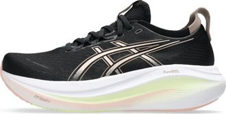 Asics Womens Gel-Nimbus 27 Running Shoe, Black/Breeze, 40.5 EU