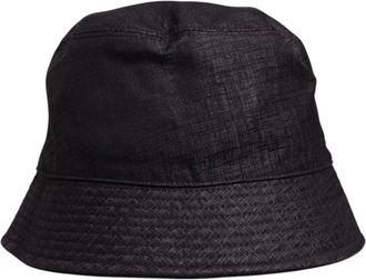 Dolce & Gabbana Homme, Accessoires, Noir, Taille: ONE Size Wide Brim Nylon Bucket Hat