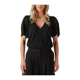 des petit hauts Brook V-Ausschnitt Strick - - Knitwear - Damen - Schwarzk - XS