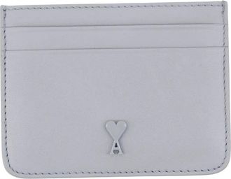 Ami Portemonnaie - Minimalist Calfskin Leather Card Case - Gr. unisize - in Blau - für Damen