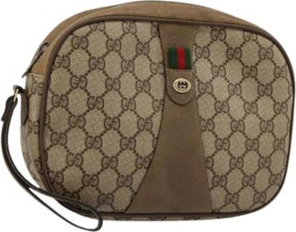 Gucci Pre-owned GG Canvas PVC Clutch - Femme - Pre-owned - Beige - Taille: ONE Size
