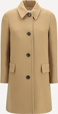 Burberry Gosford Wool and Cashmere Coat Female 6