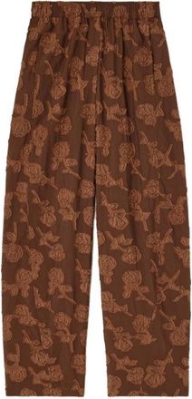 Ganni Fil Coupe Hose - - Trousers - Damen - Braun - XS