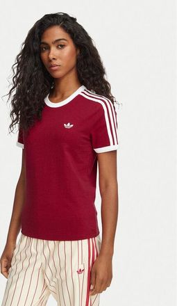 adidas T-Shirt 3-Stripes Slim KS4779 Rot Regular Fit