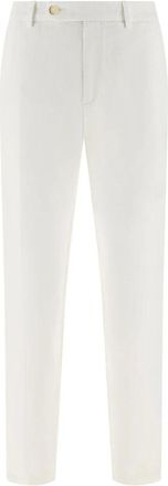 Boggi Milano Homme, Pantalons, Blanc, Taille: W36 Pantalon en Lin