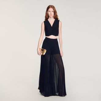 Sandro Weite Plisseehose