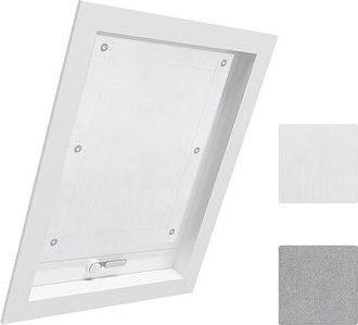 Woltu Store Occultant sans Percage pour Fenetre de Toit, Store Lucarne Opaque, Rideau Occultant Thermique avec Ventouses, Protection Solaire, en Tissu Isola